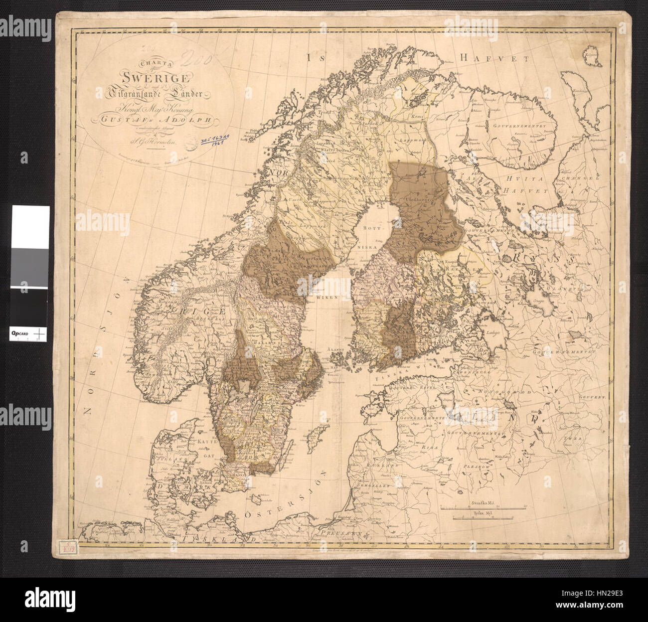 Map of Sweden WDL1225 Stock Photo - Alamy