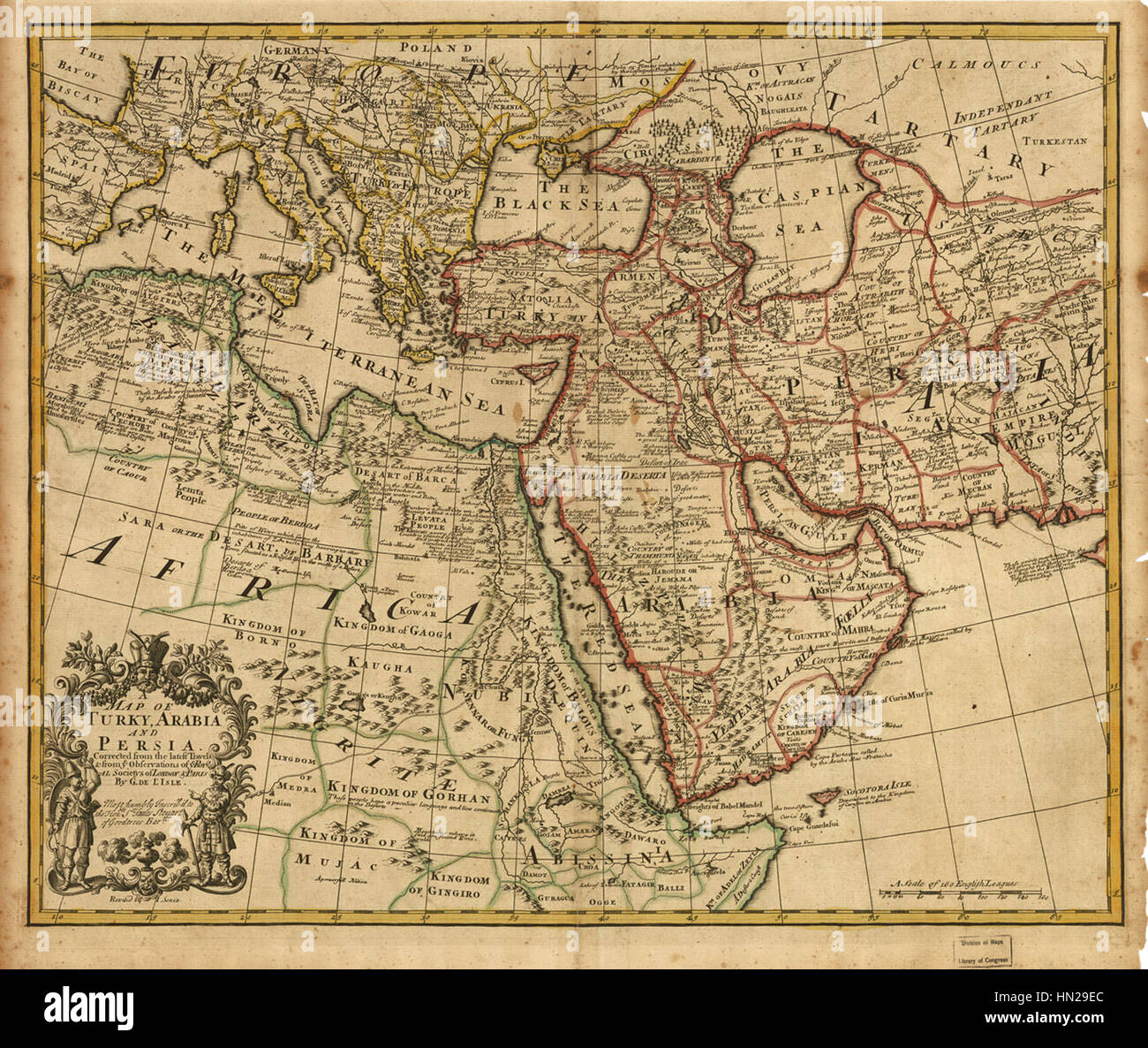 Old persia and arabia map hi-res stock photography and images - Alamy