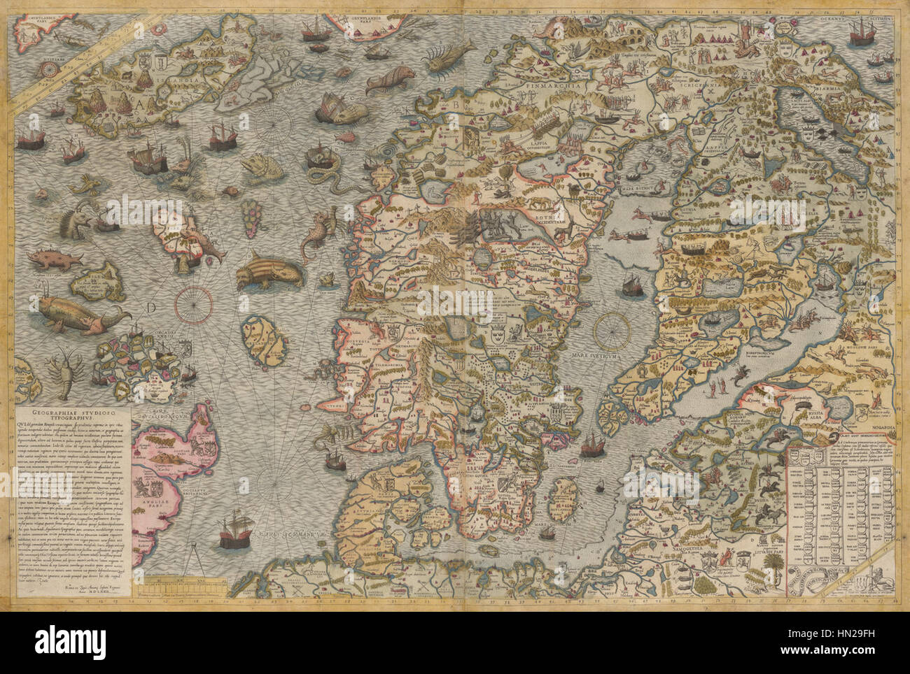 Map of the Sea WDL3037 Stock Photo - Alamy