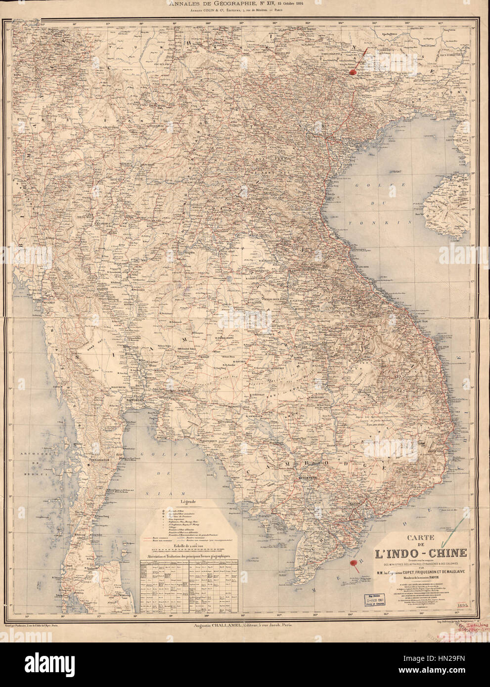 Indochina map hi-res stock photography and images - Alamy