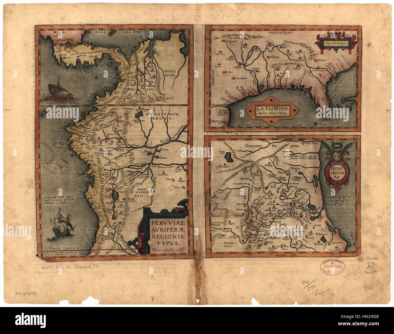 Map of the Gold-Producing Region of Peru. Florida. The Guastecan Region ...