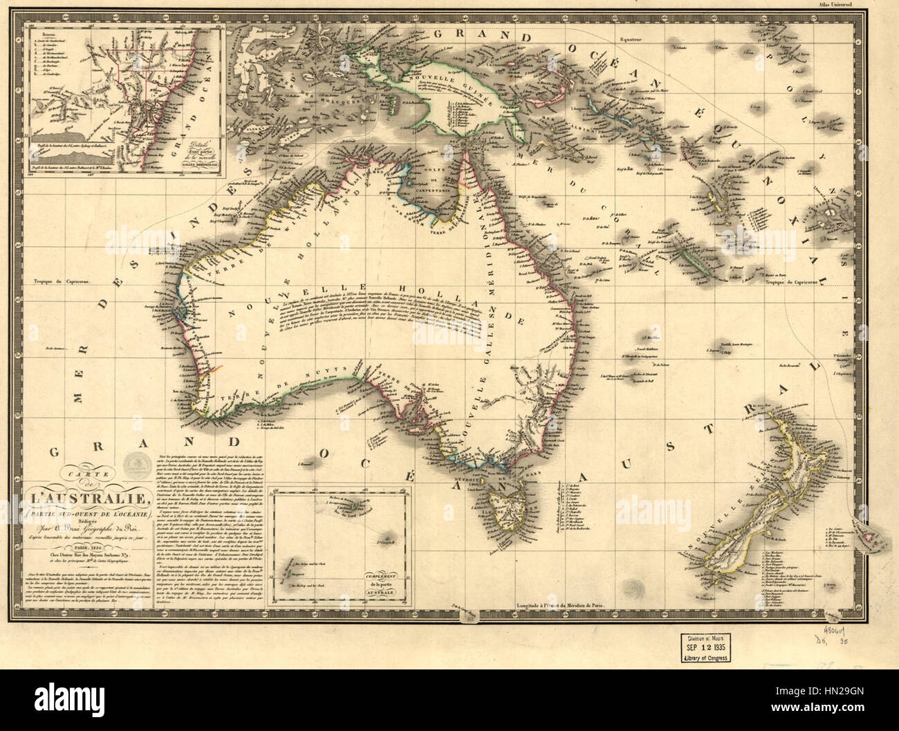 Map of Australia WDL56 Stock Photo - Alamy
