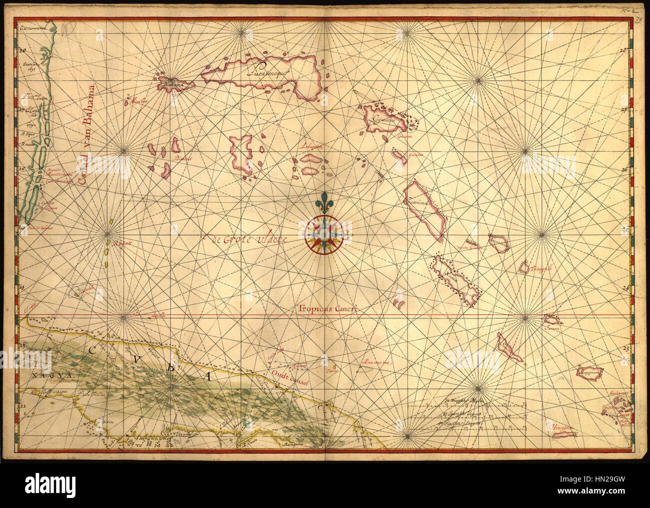 Map of bahamas hi-res stock photography and images - Alamy