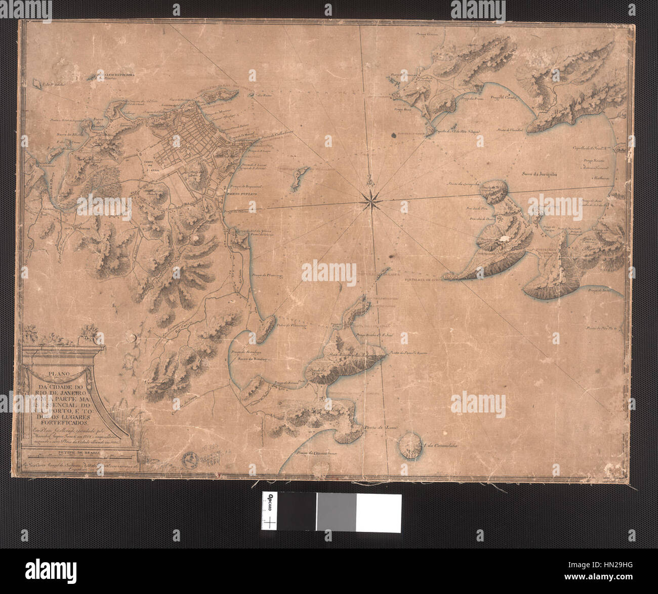This map of Rio de Janeiro from the early colonial period shows the ...