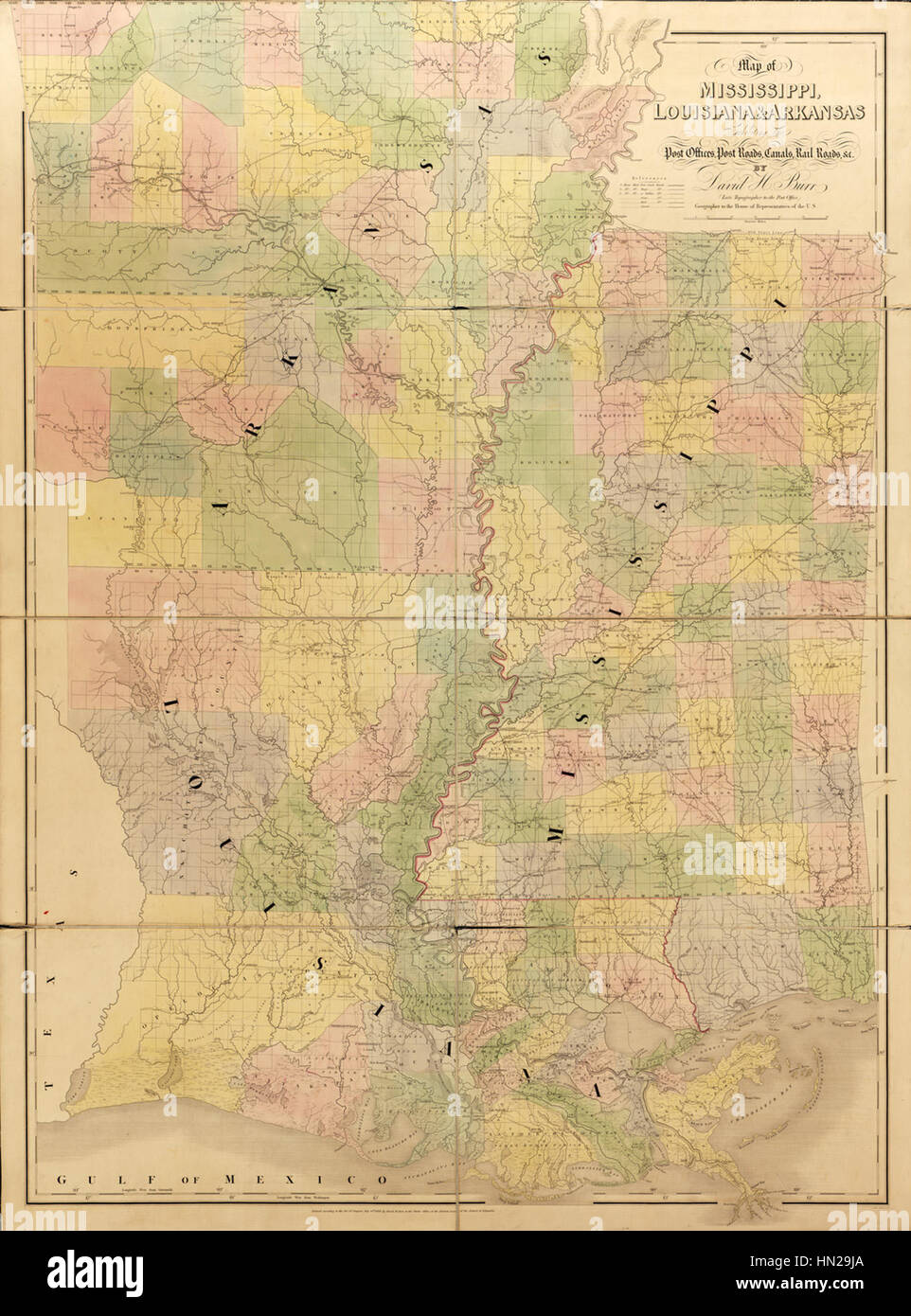 Early arkansas map hi-res stock photography and images - Alamy
