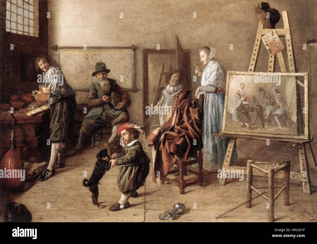 Molenaer, Jan Miense - The Artist's Studio Stock Photo - Alamy