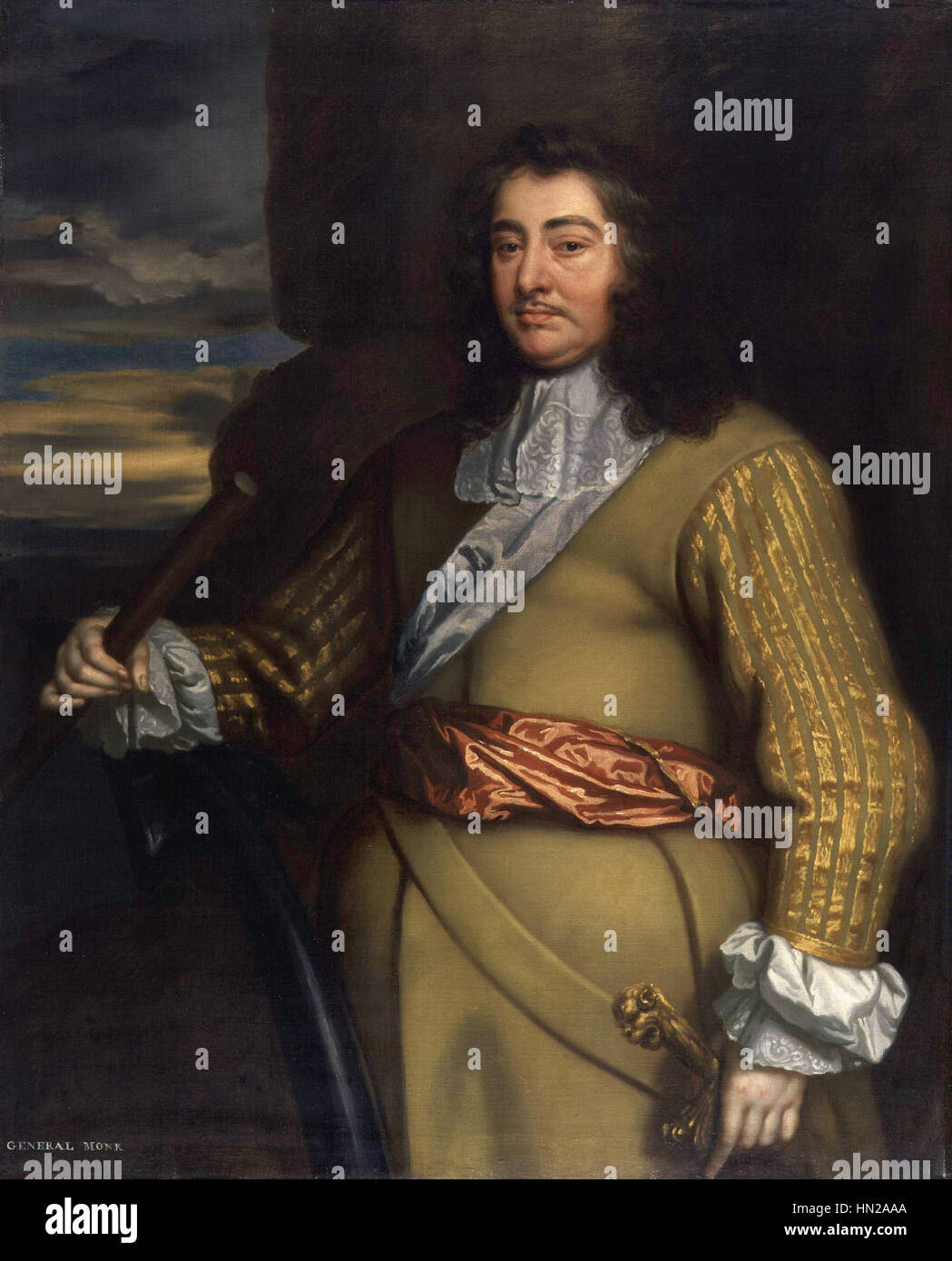 George Monck 1st Duke of Albemarle Studio of Lely Stock Photo - Alamy