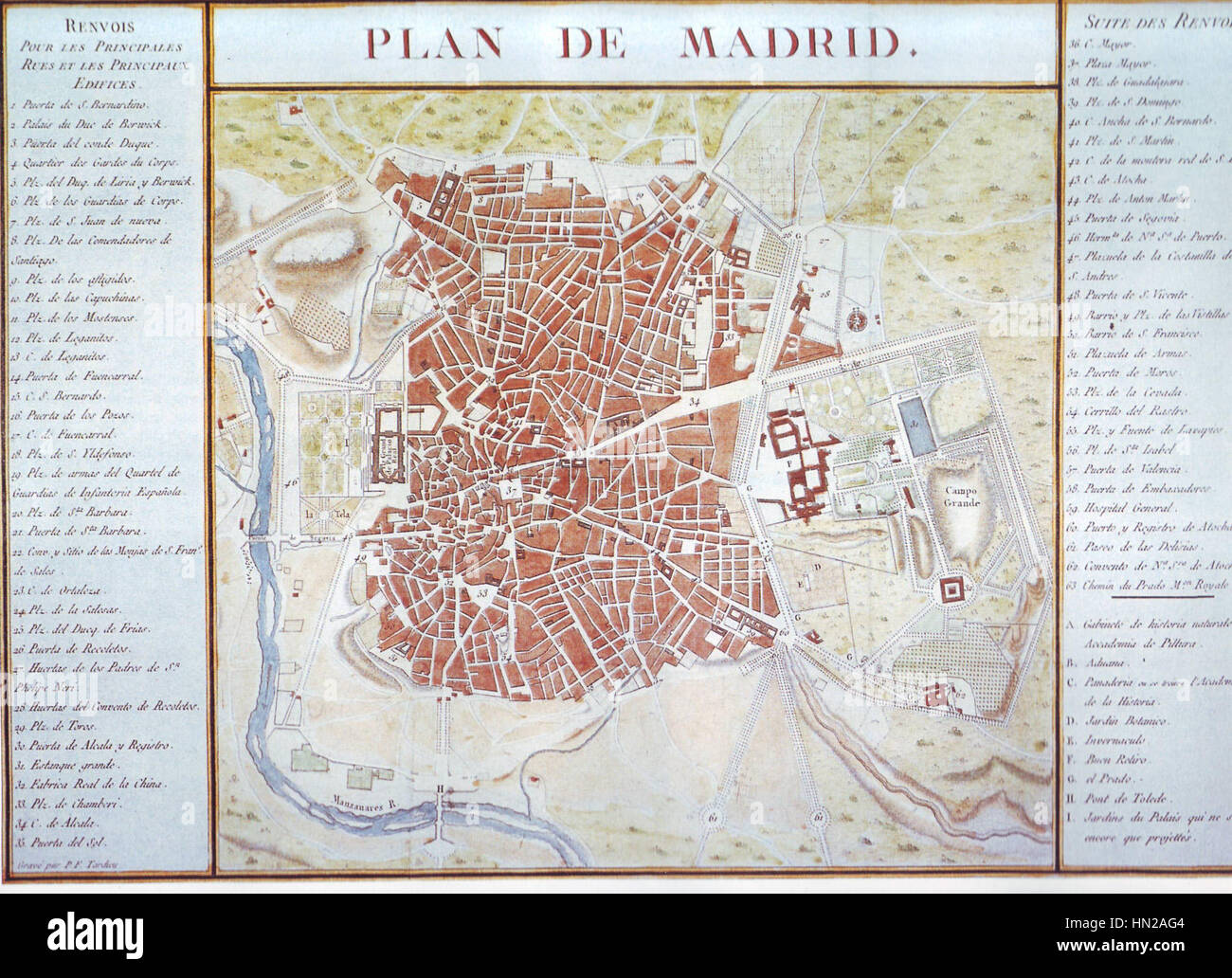 Map of madrid hi-res stock photography and images - Alamy