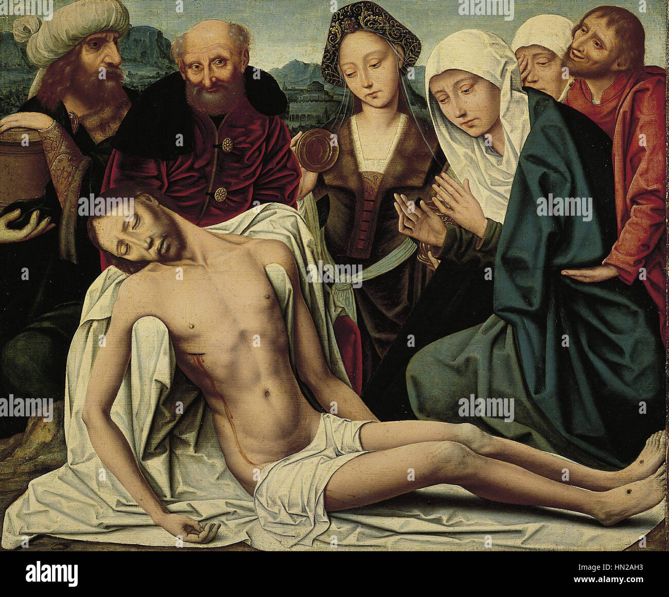 The 'Lamentation of Christ' by the Master of the Mansi-Magdalena depicts the moment after Christ ...