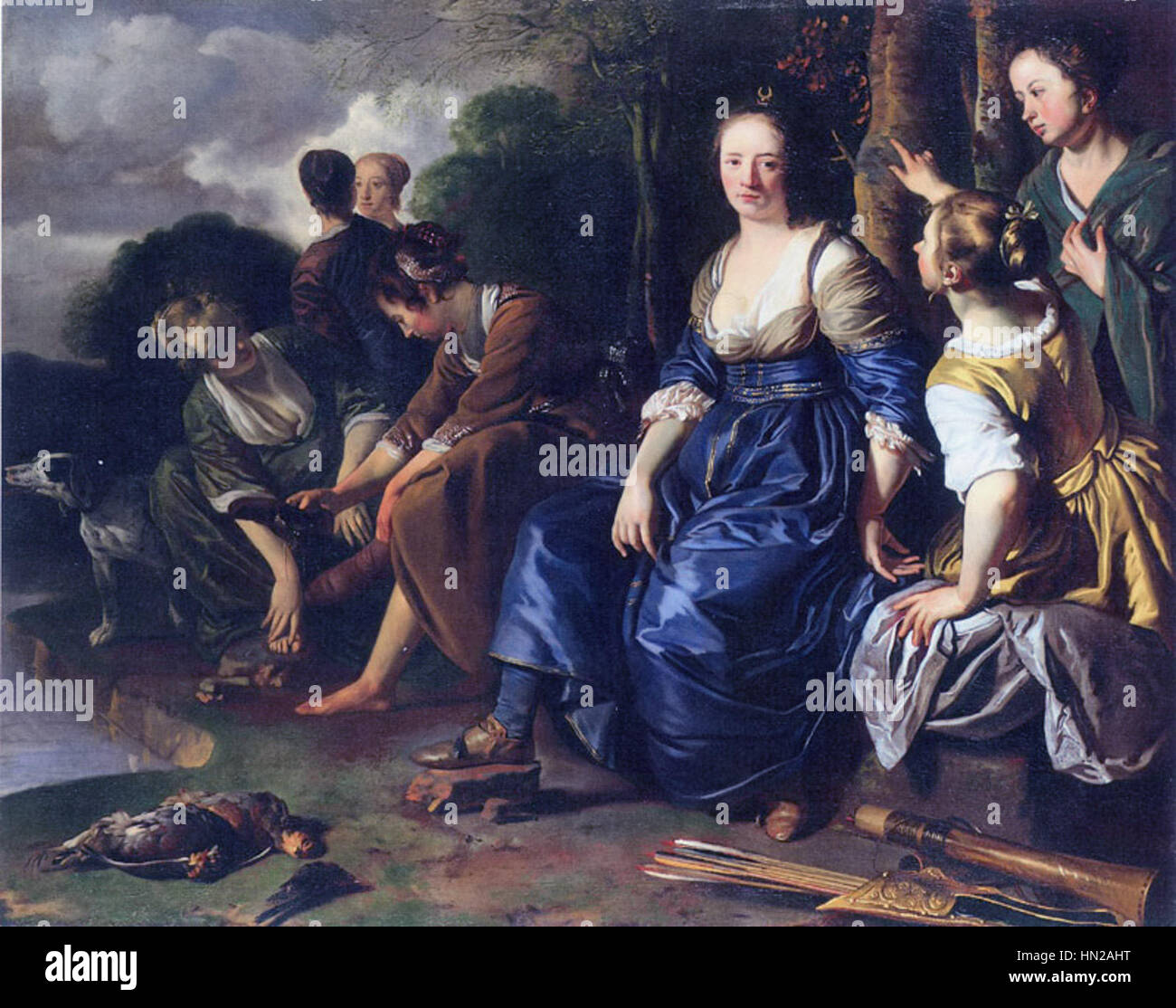 Loo Jacob van, Diana, 1648 Stock Photo - Alamy