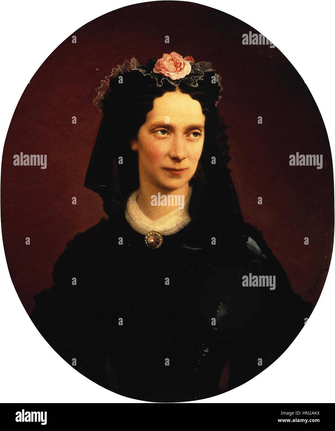 Maria Alexandrovna by F.S.Zhuravlev (1870-80s, Hermitage Stock Photo ...