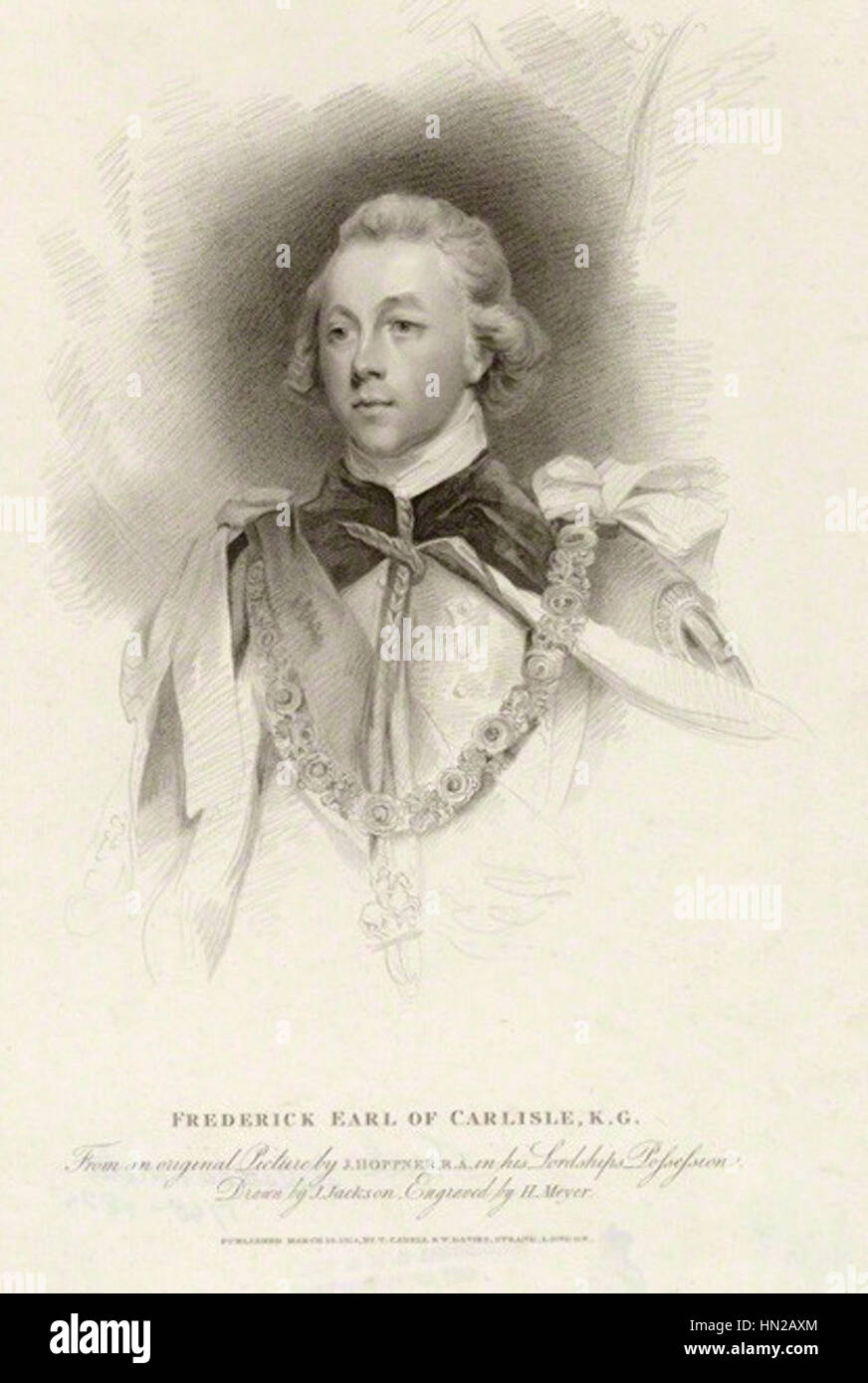 Meyer after Hoppner - Frederick Howard, 5th Earl of Carlisle Stock ...