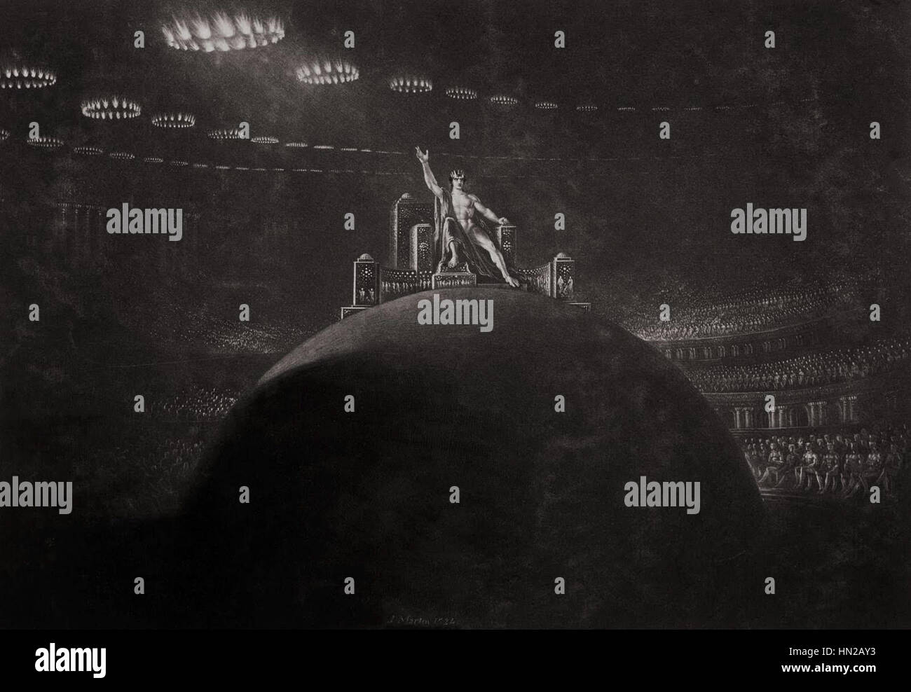 Martin John’s 'Satan Presiding at the Infernal Council' (1824) is a ...