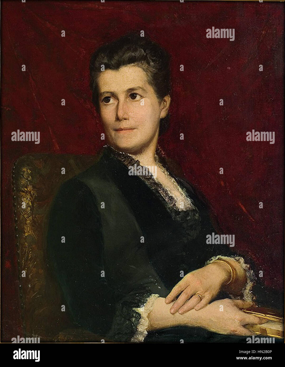 Merwart - Portret damy 1890 Stock Photo - Alamy