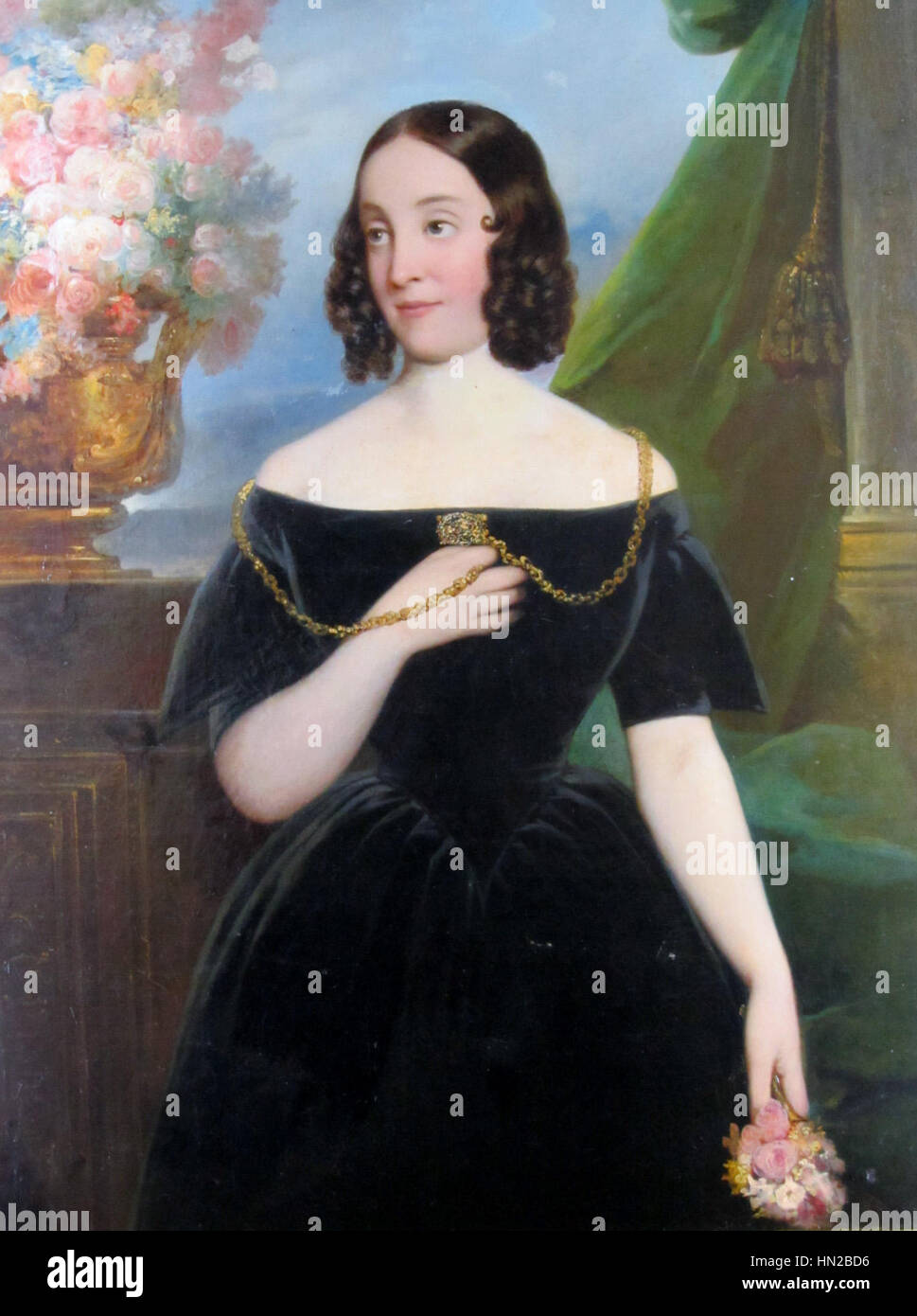 Raymond Monvoisin’s painting, featuring Emilia Herrera Toro, is a large ...