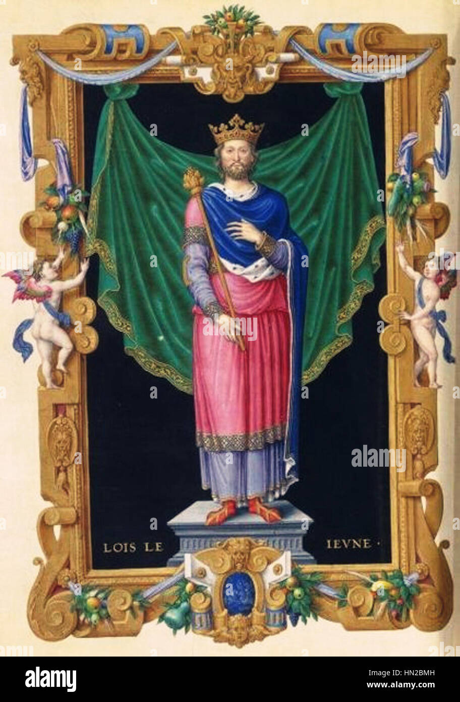 Louis VII le Jeune (Louis VII the Young) was King of France from 1137 ...