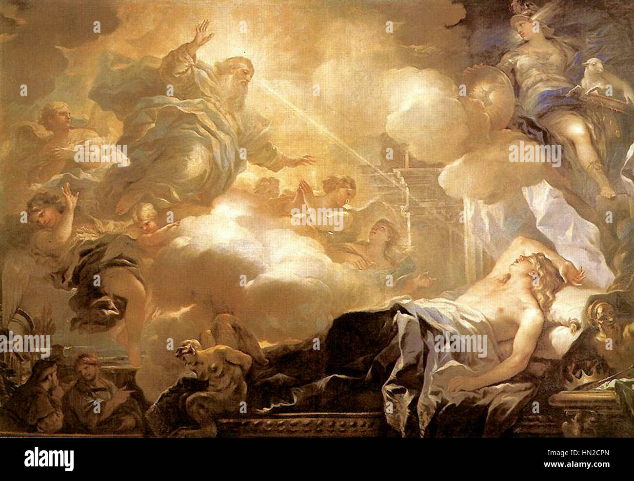Luca Giordano - Dream of Solomon - WGA09004 Stock Photo - Alamy