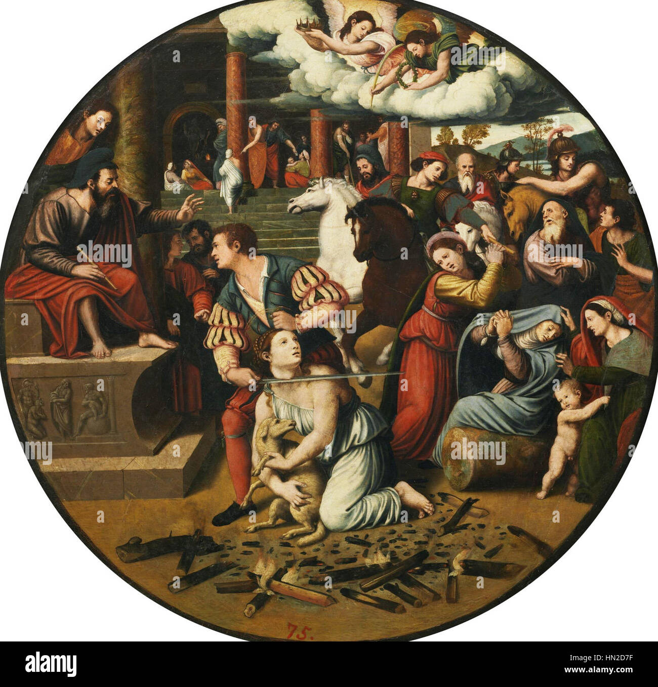 'Santa Ines' by Macip depicts the saint in a serene and devotional pose ...