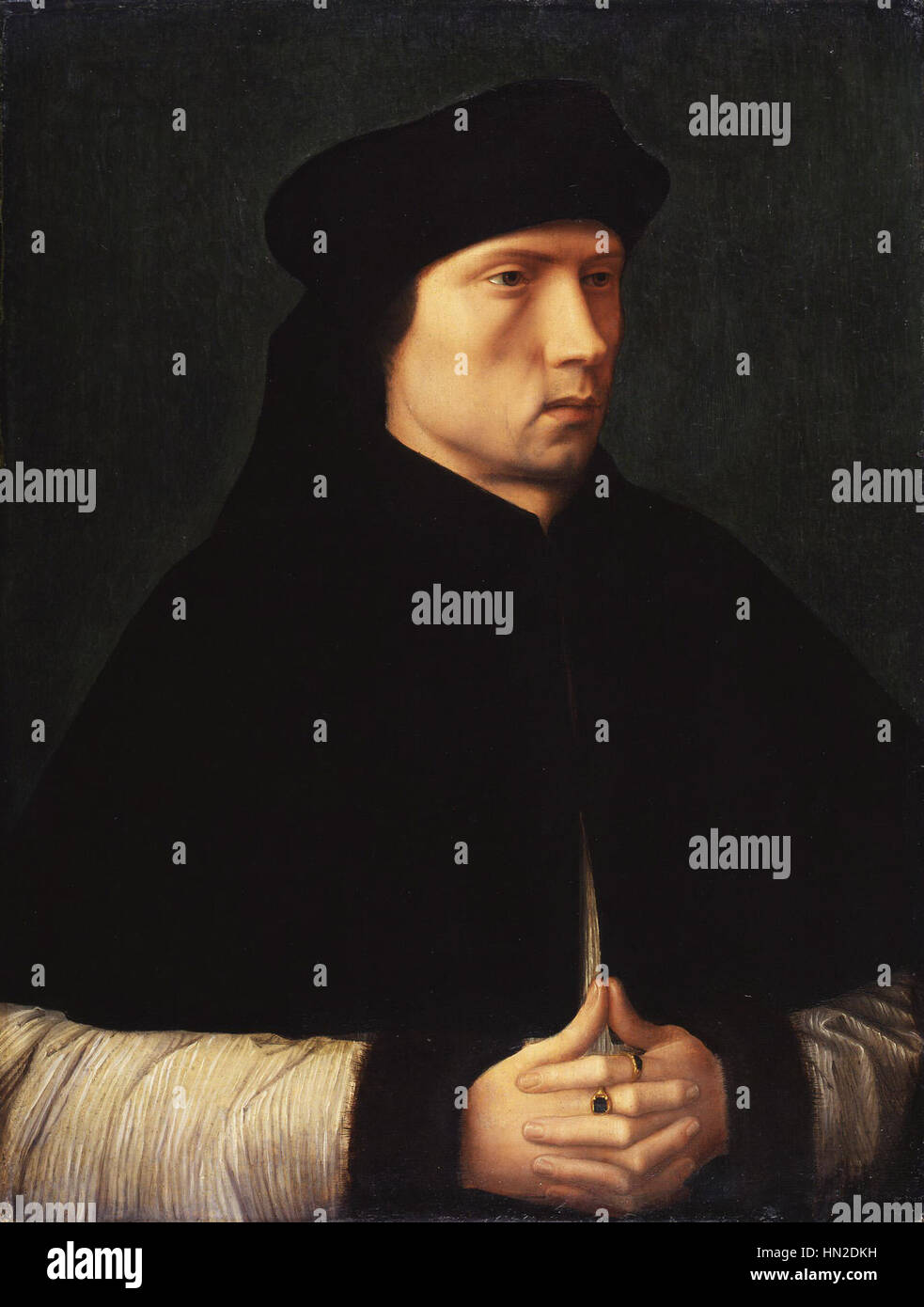 Master of the Brandon Portraits - Portrait of a Theologian Stock Photo ...