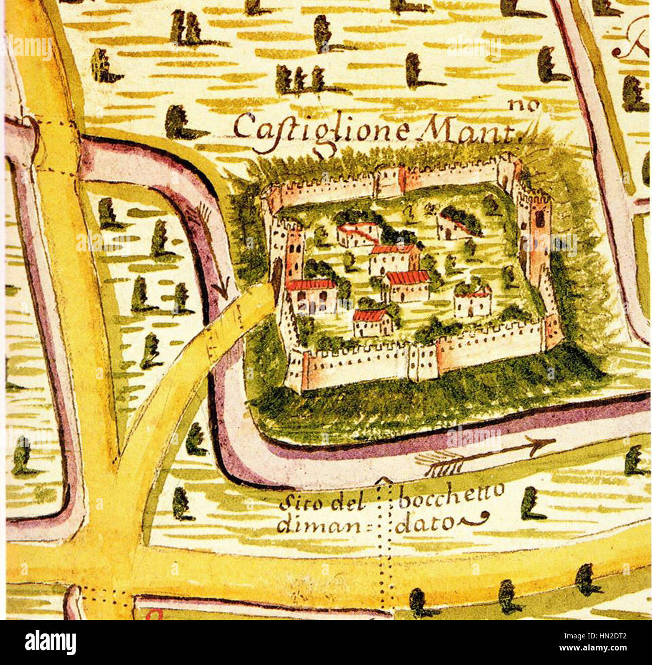 Mappa di Castiglione Mantovano Stock Photo - Alamy