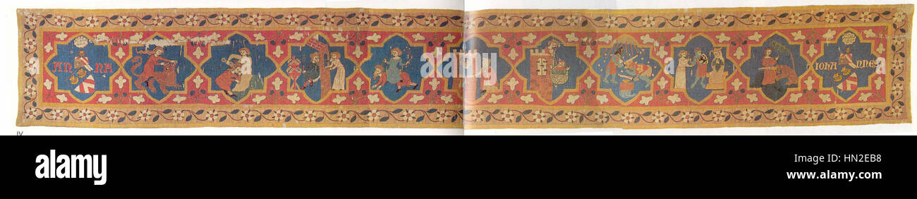 Design medieval tapestry depicts hi-res stock photography and images ...