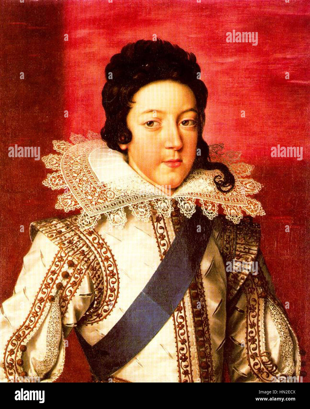 This portrait by Frans Pourbus the Younger depicts Louis XIII as ...