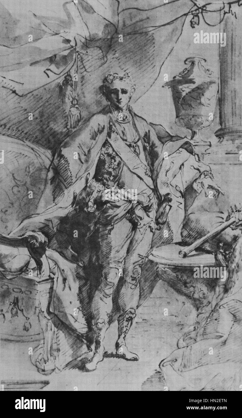 Marcello Bacciarelli’s drawing showcases the artist’s skill in ...