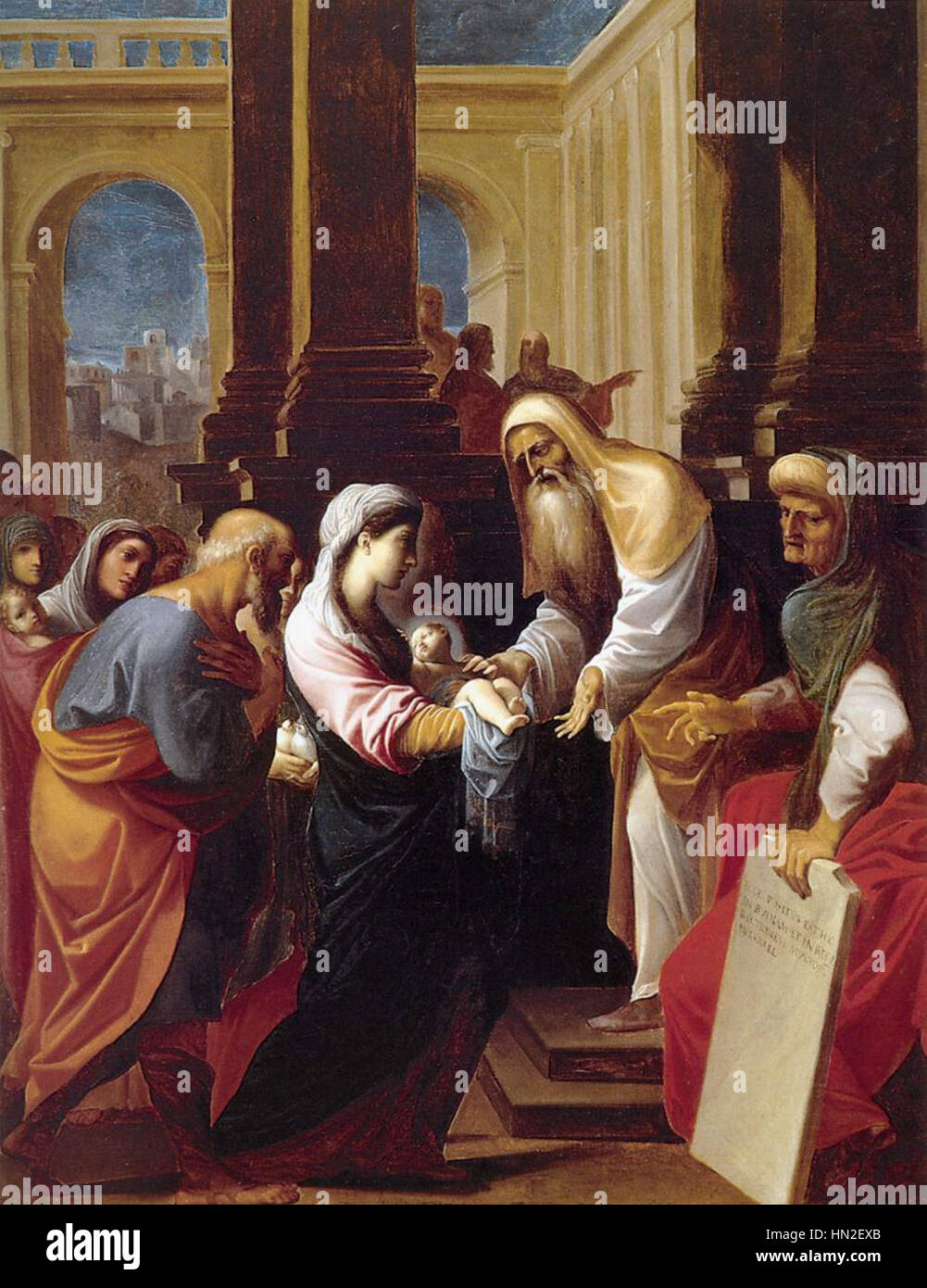 'Presentation in the Temple' by Lodovico Carracci depicts the biblical ...