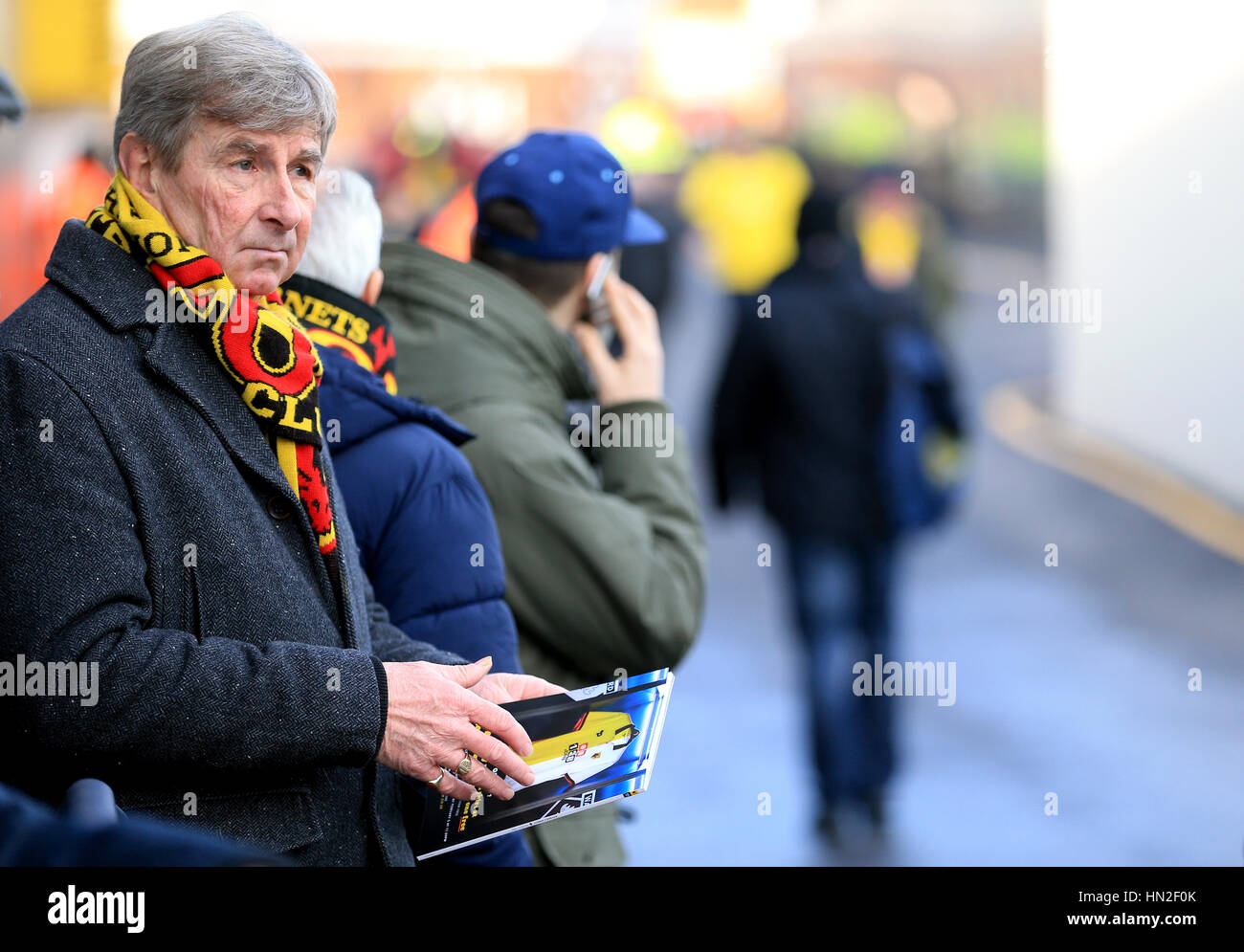 A Watford fan Stock Photo - Alamy