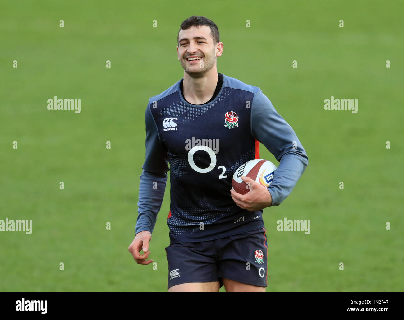 England's Jonny May during the training session at Pennyhill Park ...