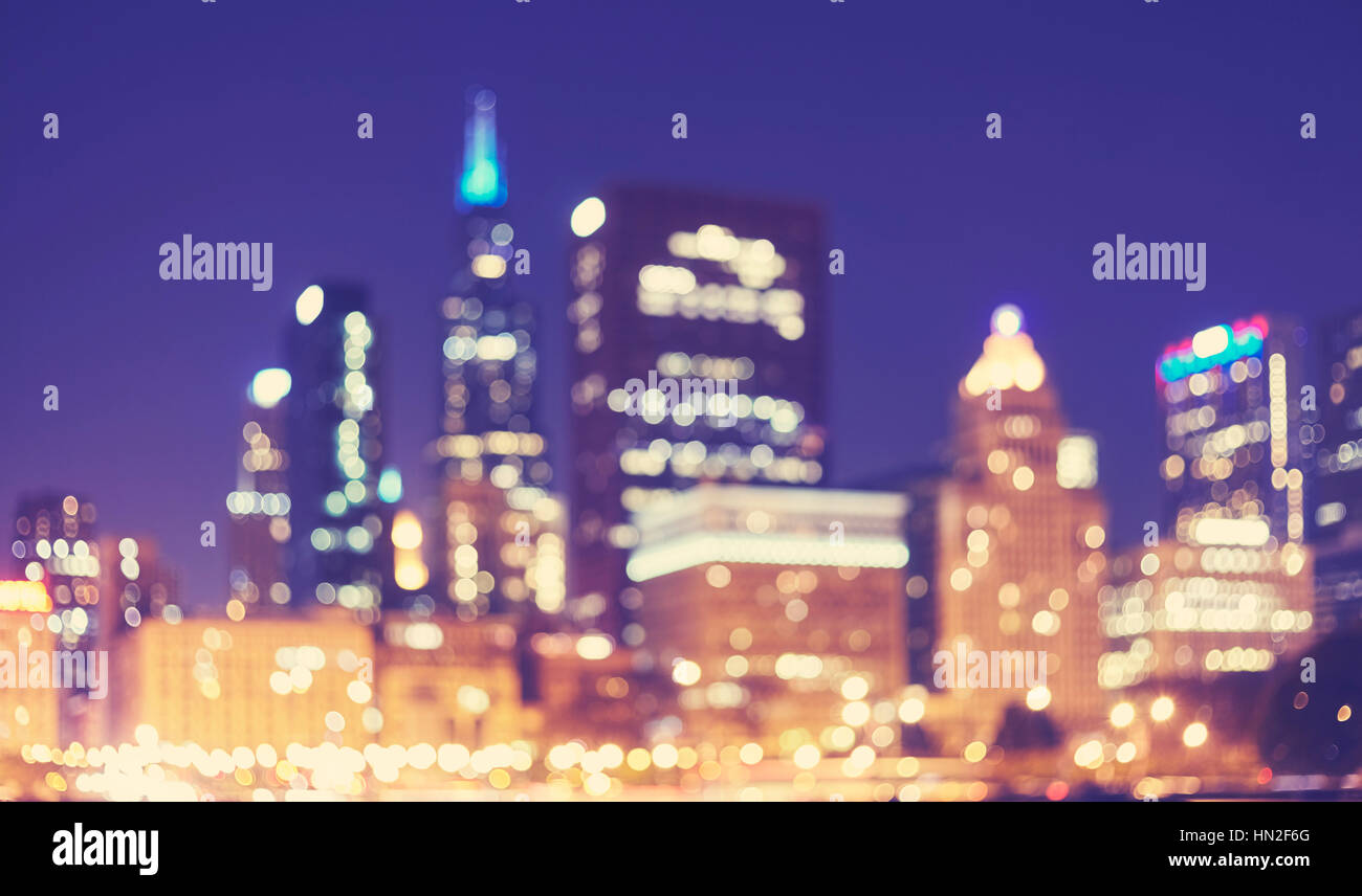Abstract chicago skyline color buildings hi-res stock photography and ...
