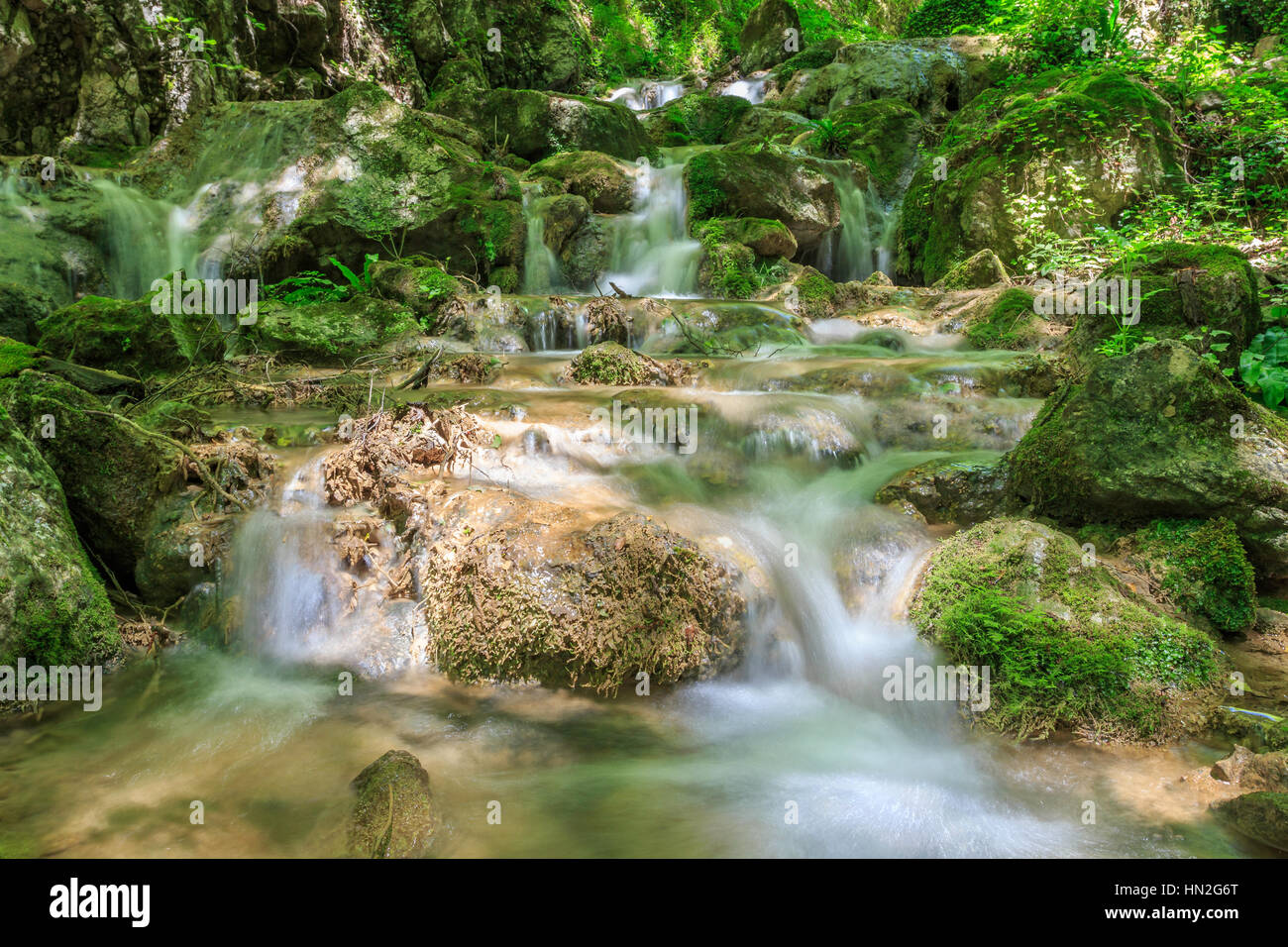 Waterfall in the forest near Rome Stock Photo - Alamy