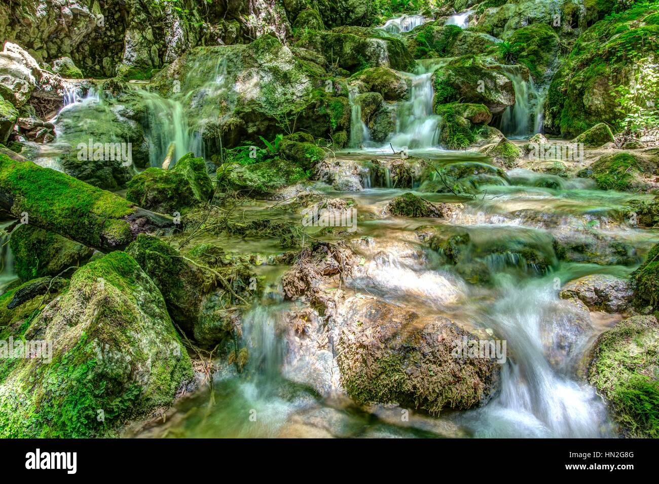 Waterfall in the forest near Rome Stock Photo - Alamy