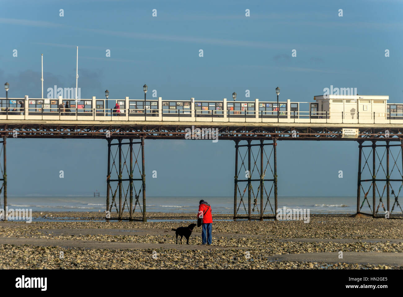 Worthing pier on sunny hi-res stock photography and images - Alamy