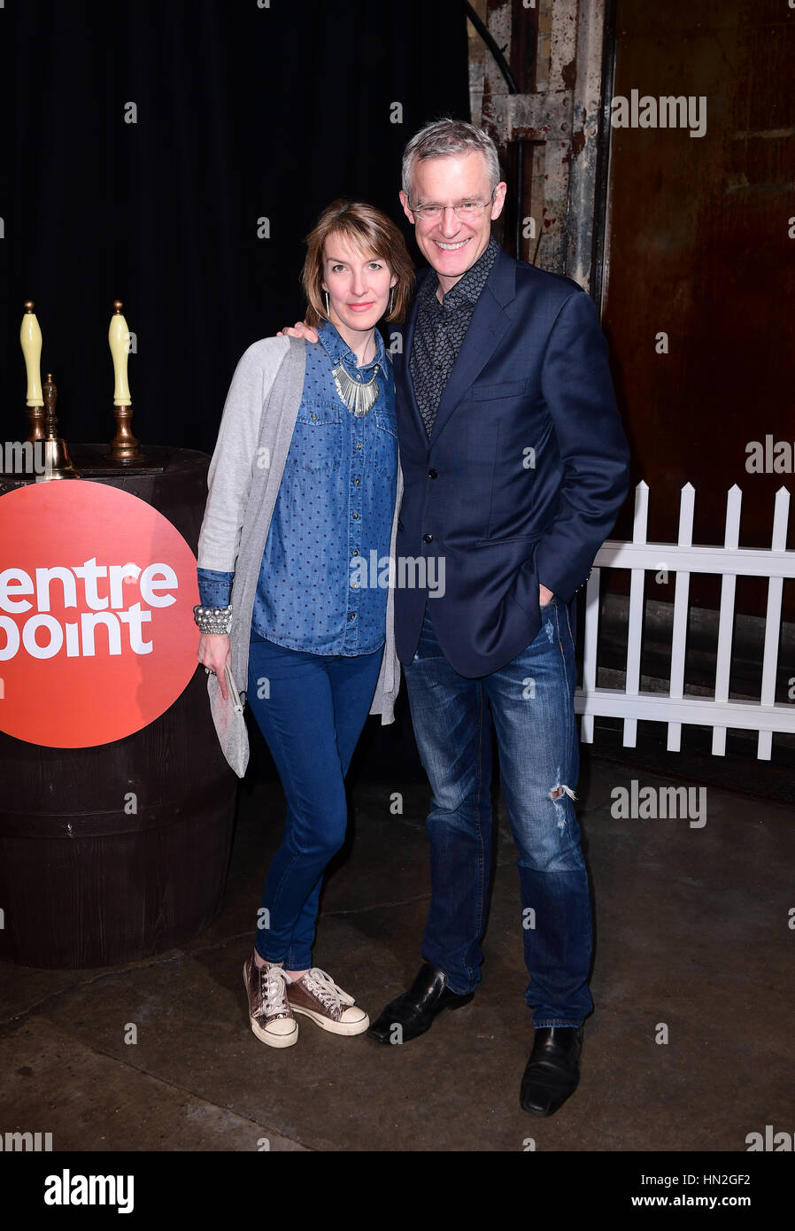 Rachel Schofield and Jeremy Vine attending Centrepoint's Ultimate Pub ...