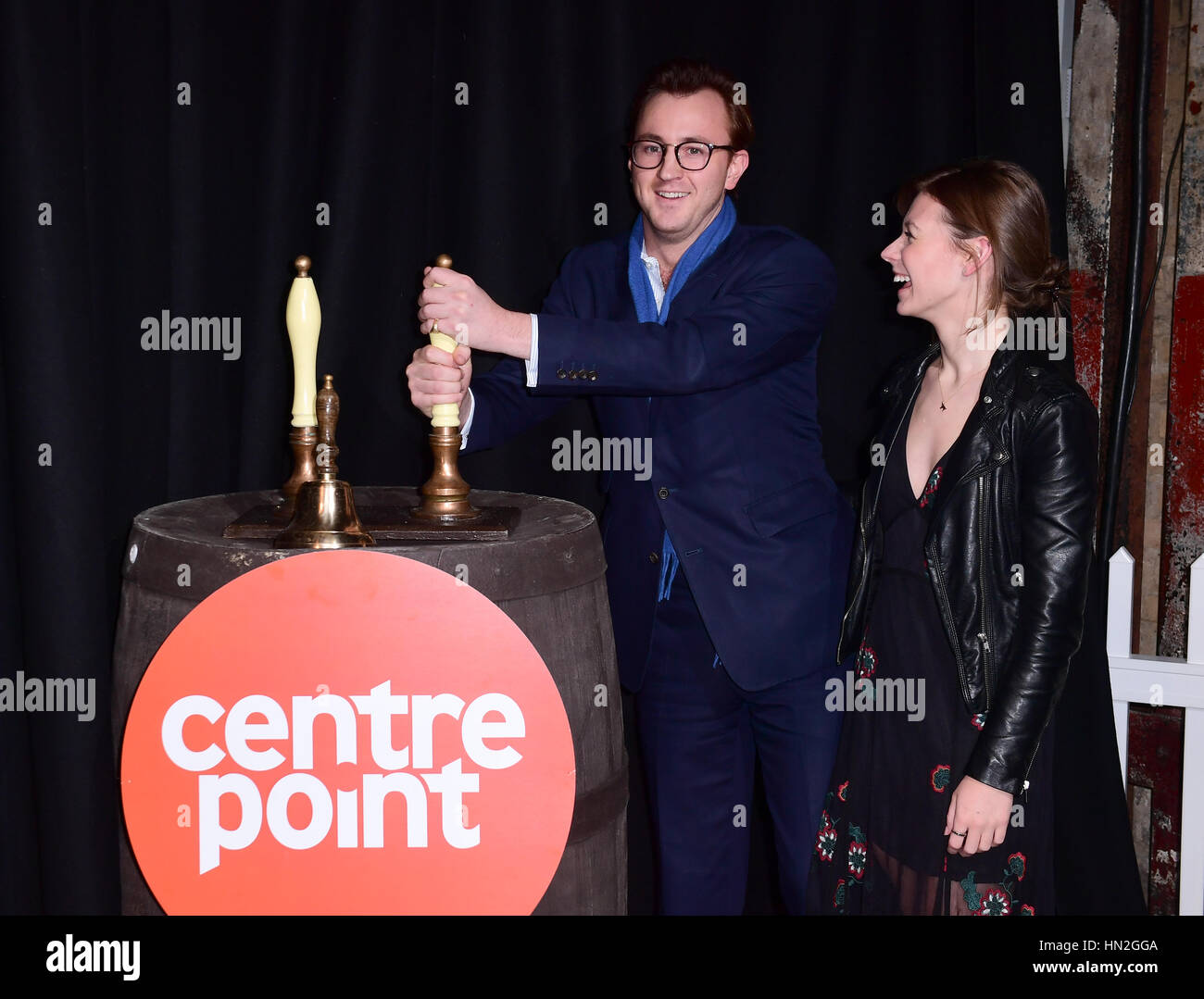 Francis Boulle and Katy Reece attending Centrepoint's Ultimate Pub Quiz ...