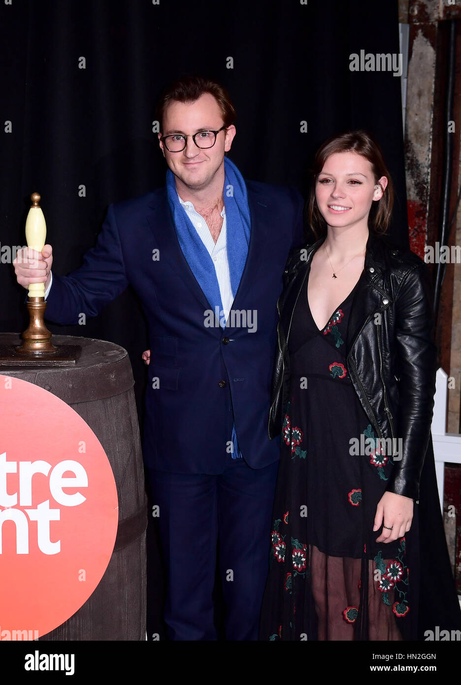 Francis Boulle and Katy Reece attending Centrepoint's Ultimate Pub Quiz ...