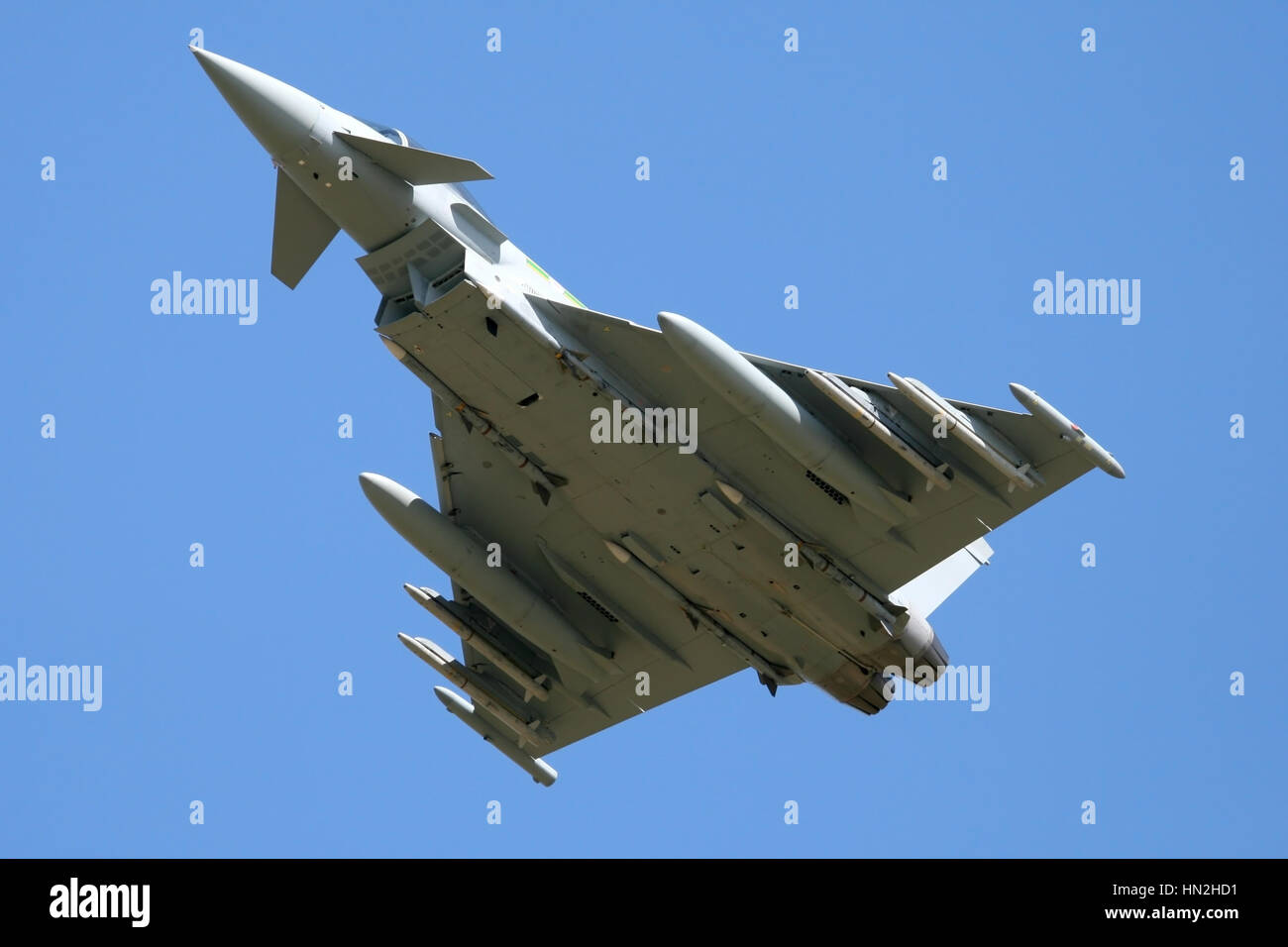 A Quick Reaction Alert (QRA) configured RAF Typhoon overshoots it's ...