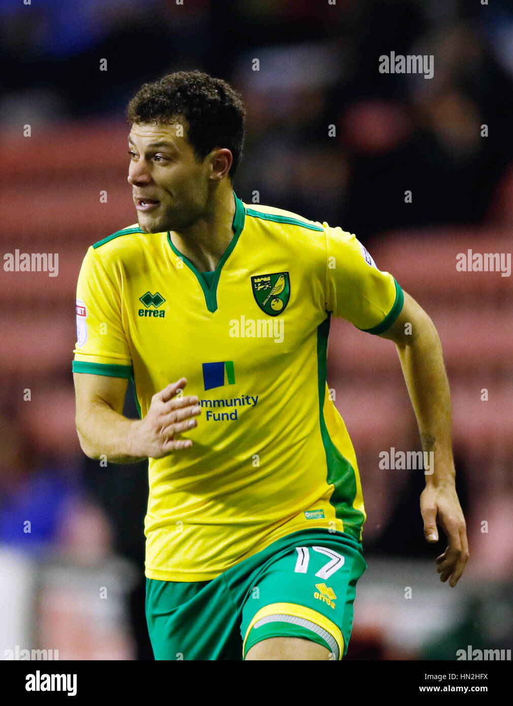 Norwich City's Yanic Wildschut during the Sky Bet Championship match at ...