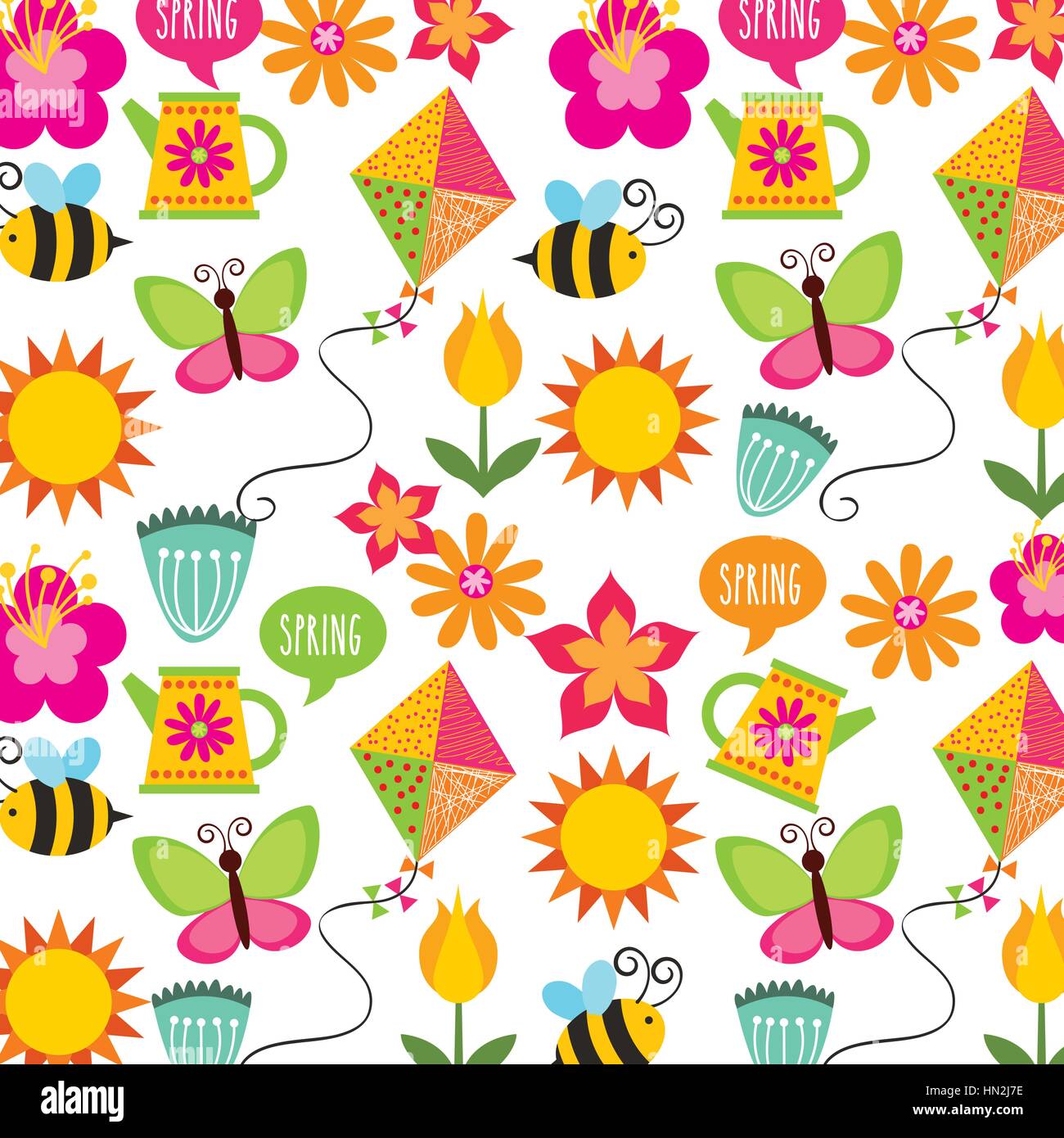 background of spring season concept. colorful design. vector ...