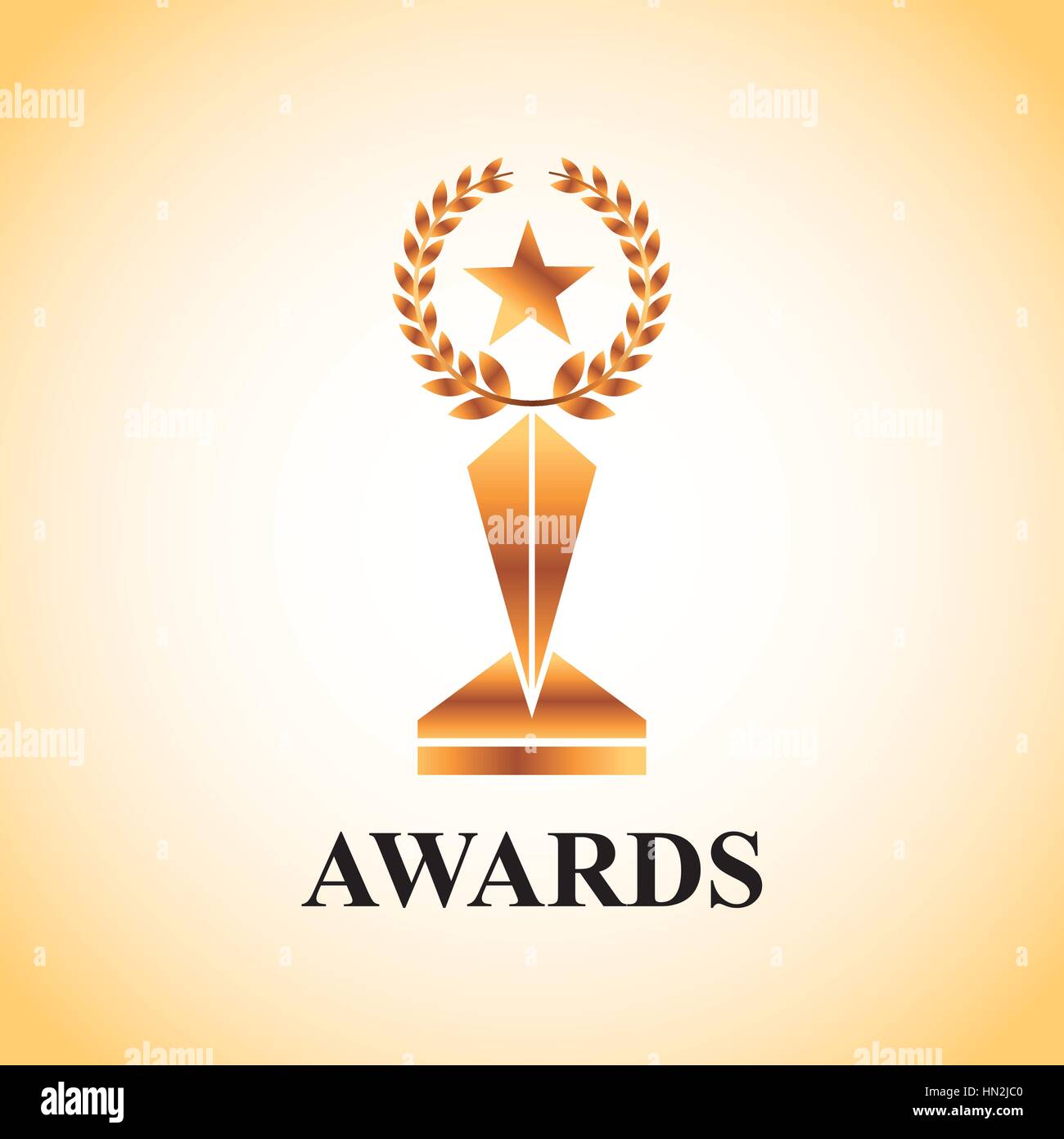 gold trophy of actors awards concept. colorful design. vector ...