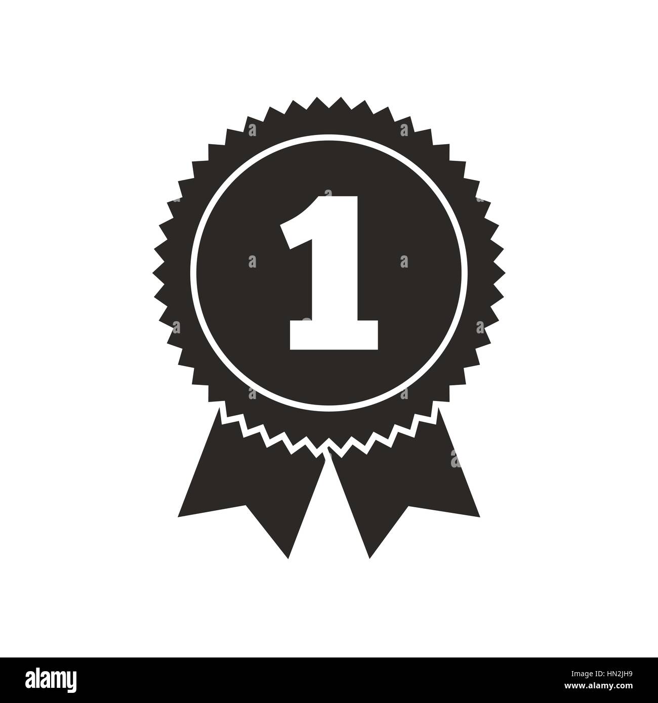 seal stamp with number one over white background. vector illustration ...