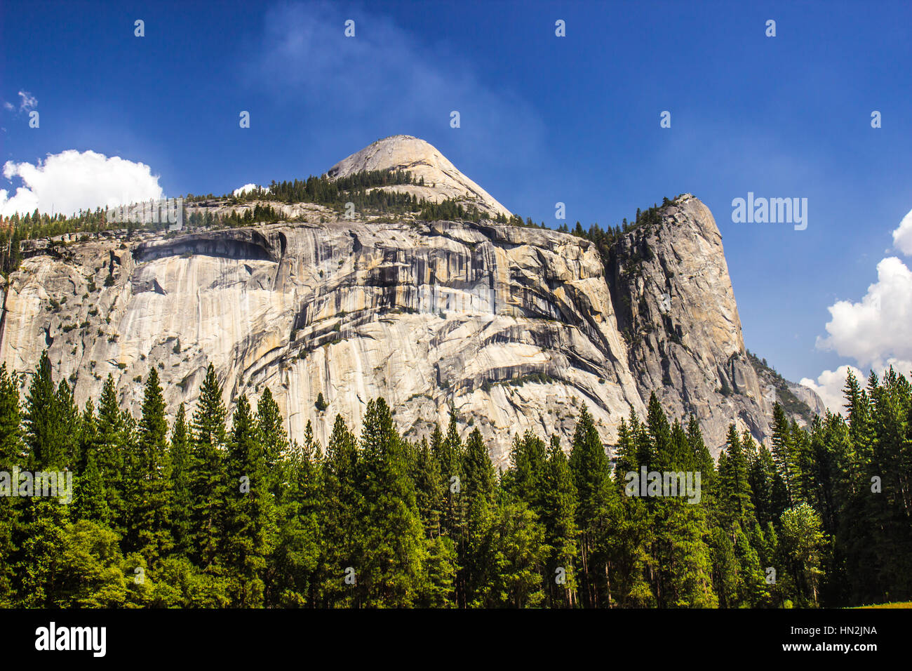 Yosemite National Park Granite Wall With Dome On Top Stock Photo - Alamy