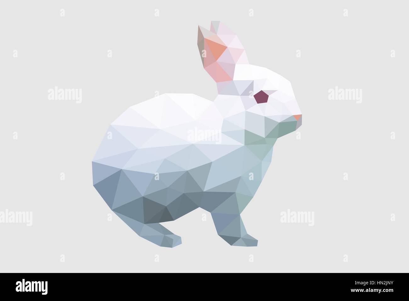 Low polygonal rabbit/bunny Stock Vector Image & Art - Alamy