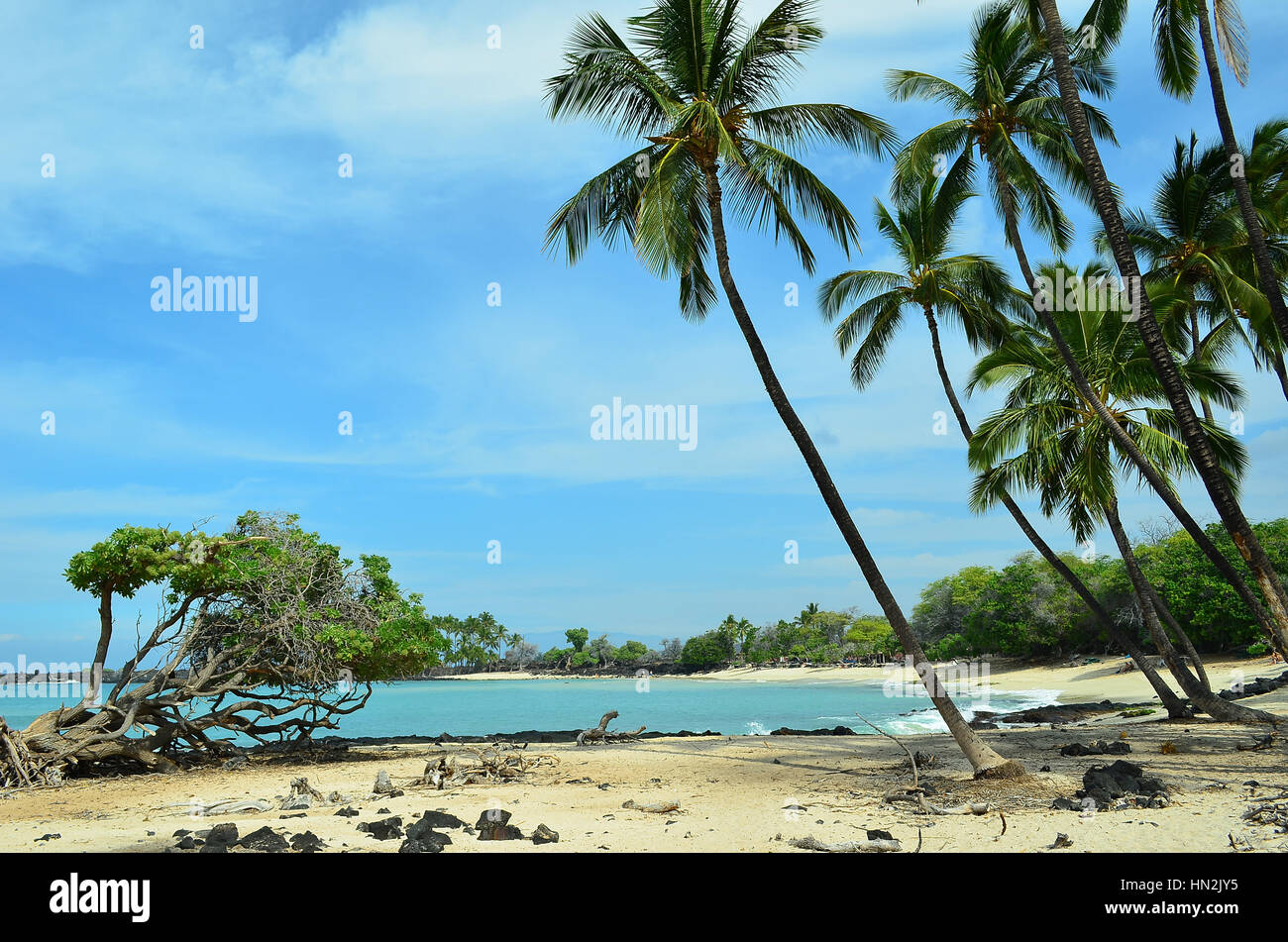 Mahaiula Beach, Hawaii, The Big Island Stock Photo - Alamy