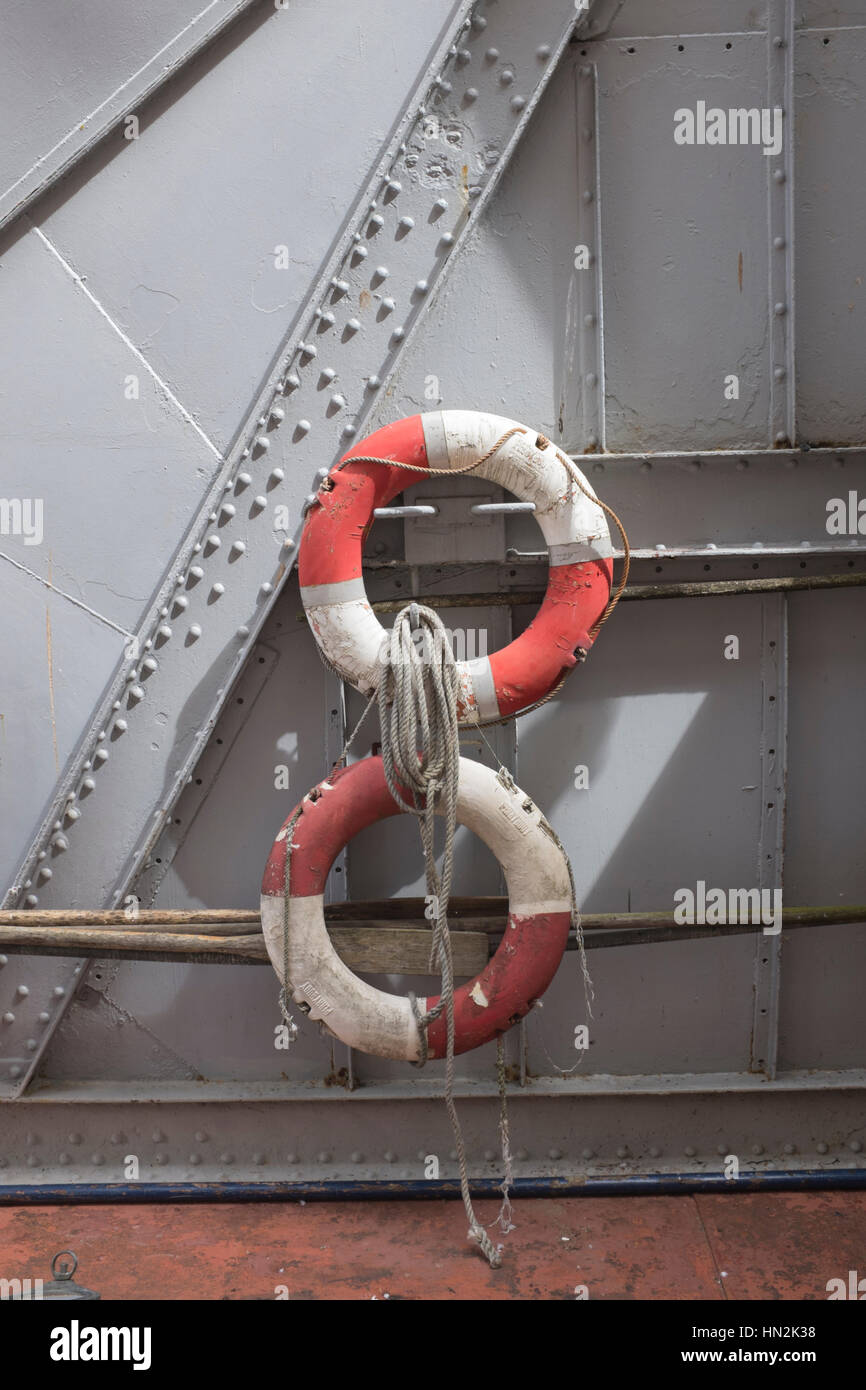 Volunteers working on a historic steam dredger in Gloucester Docks ...