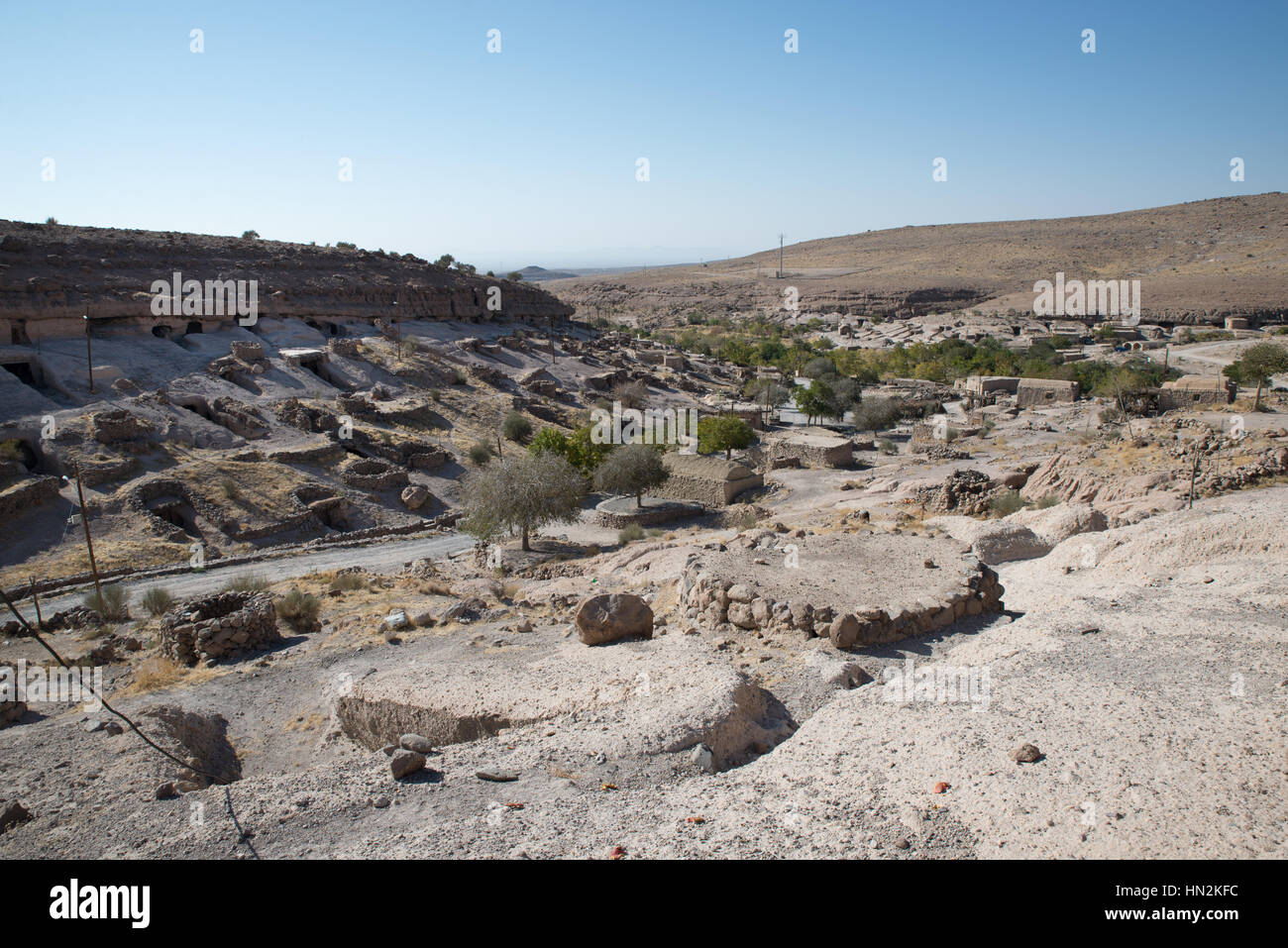 Hand-dug houses amid the rocks, Maymand, Iran Stock Photo - Alamy