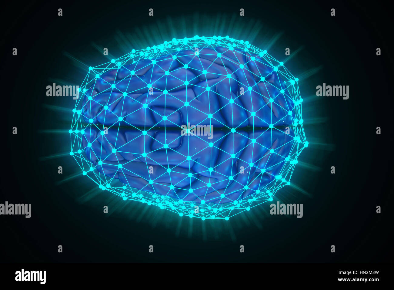 Human brain network, illustration Stock Photo - Alamy