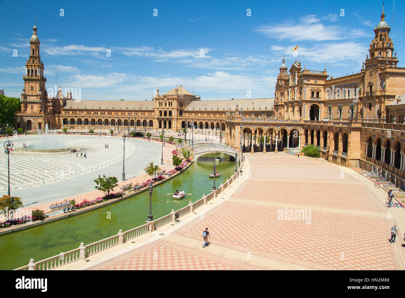 plaza de espana sevilla Stock Photo - Alamy