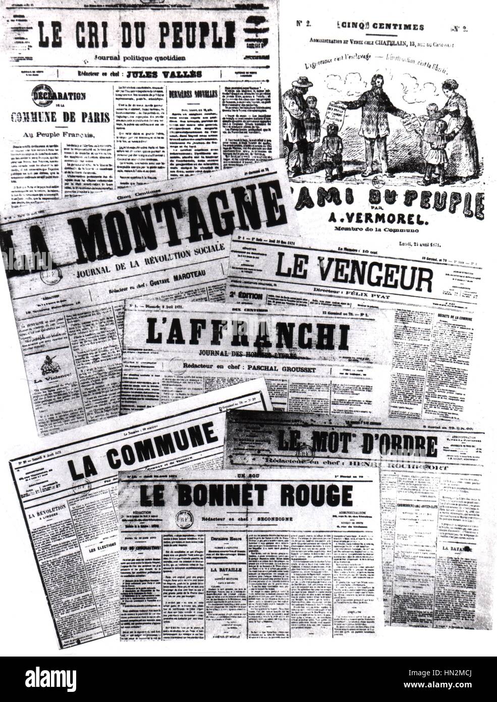 Revolutionary newspapers during the Paris Commune 1871 France - Paris ...
